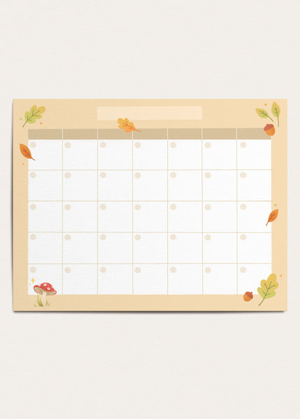 Cozy Calendar Printable – ivycdraws